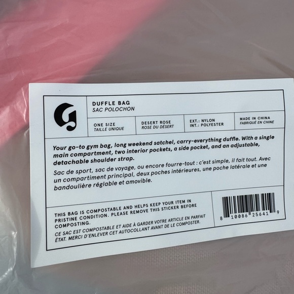 Glossier | Bags | Nwt Glossier Desert Rose Duffle Bag Os | Poshmark
